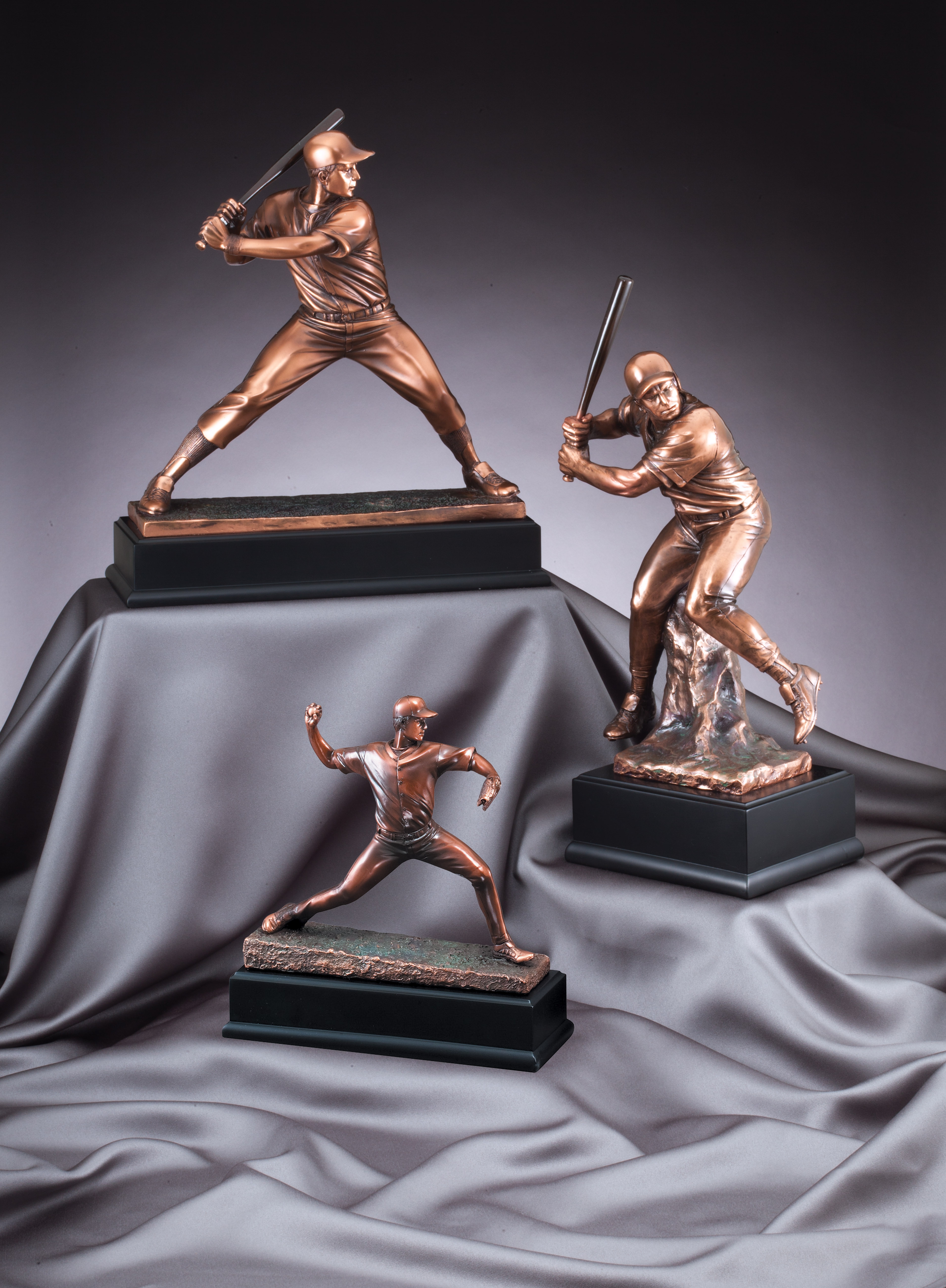 Baseball Pitcher Bronze Resin Sculpture Award TrophyTrophy Trolley