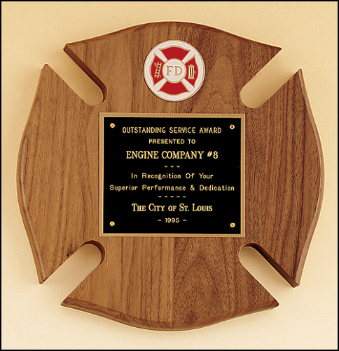Firematic Fireman/Rescue Shield Award PlaqueThe Trophy Trolley