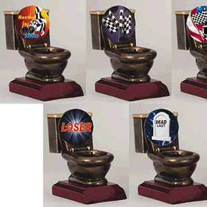 Toilet Bowl Resin Trophy Award - The Trophy TrolleyThe Trophy Trolley